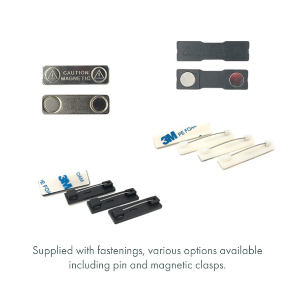 Printed Window Name Badges | Badger Design